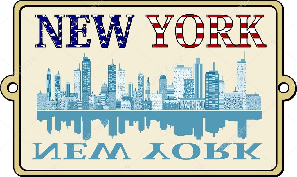 Etiqueta de Nueva York Vector de stock #23302626 de ©brudercz