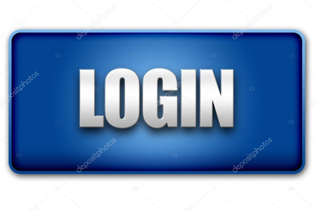 Web Login Template With Blue Button Vector Free Download