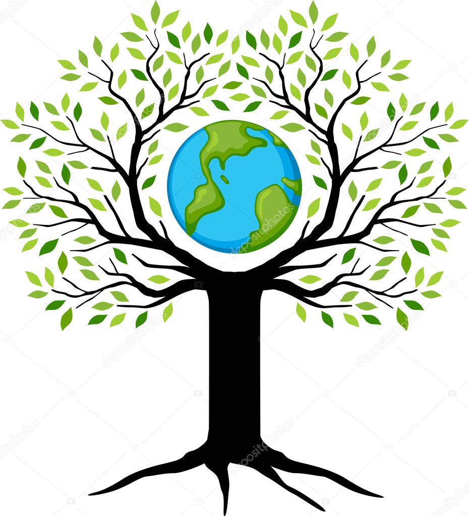 Earth tree Stock Vector by ©pauljune 13348160