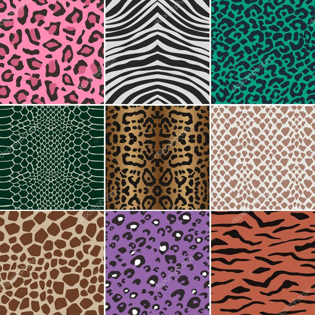 Seamless animal skin fabric pattern — Stock Vector © pauljune #19924979