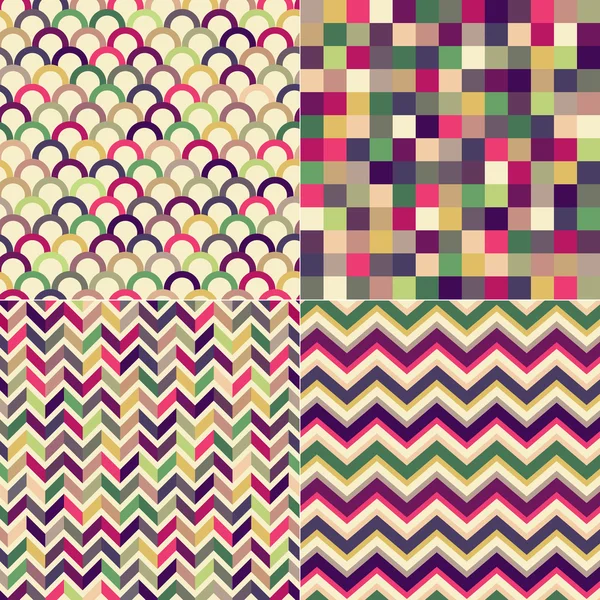 Seamless retro pattern print — Stock Vector © pauljune #26351891