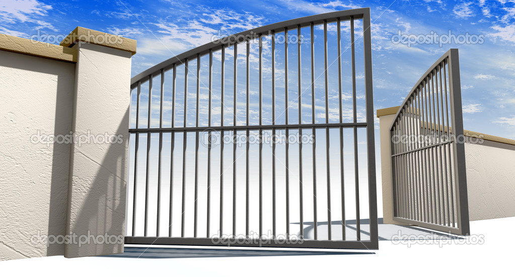 Open Gates And Wall Stock Photo by ©albund 12788296