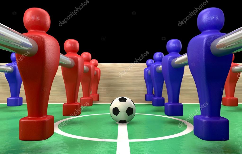 Foosball Table Closeup Stock Photo by ©albund 13513522