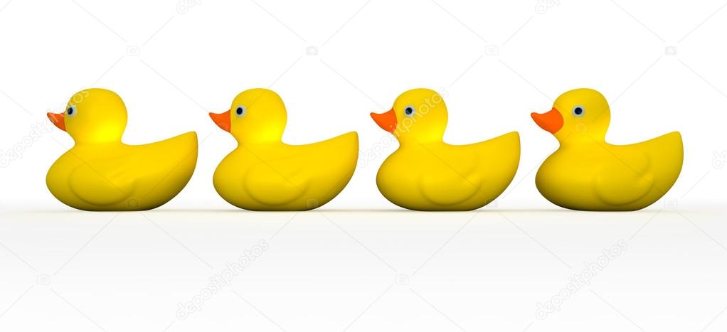 Get All Your Rubber Ducks In A Row — Stock Photo © albund #13629290