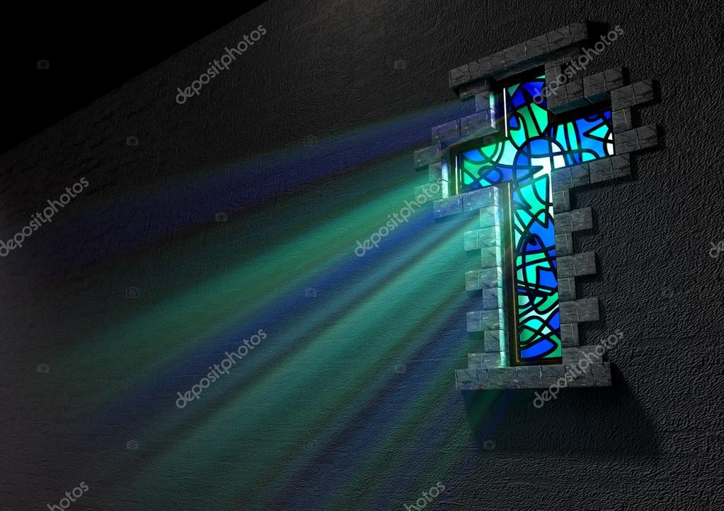 Stained Glass Window Crucifix Stock Photo by ©albund 20941983