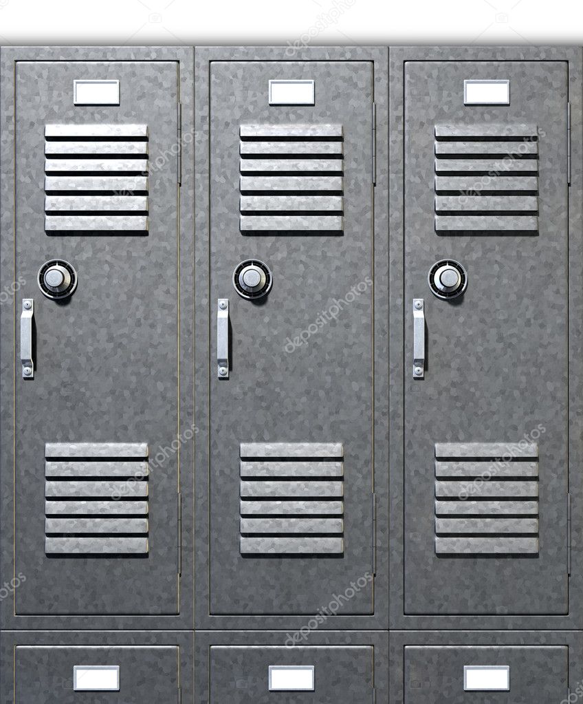 Grey School Lockers Front Stock Photo by ©albund 23667453