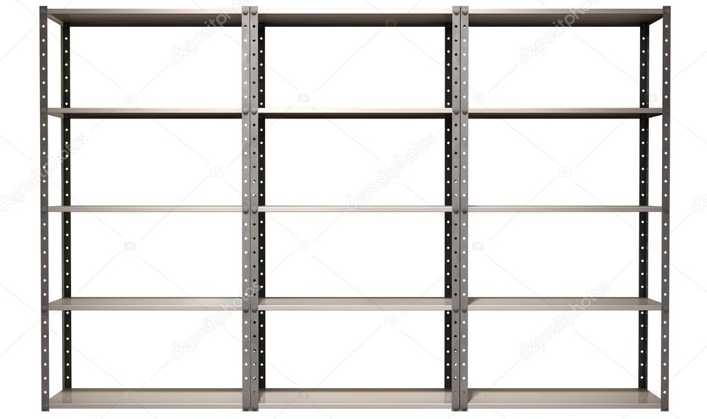 Warehouse Shelves Front — Stock Photo © albund #23777433