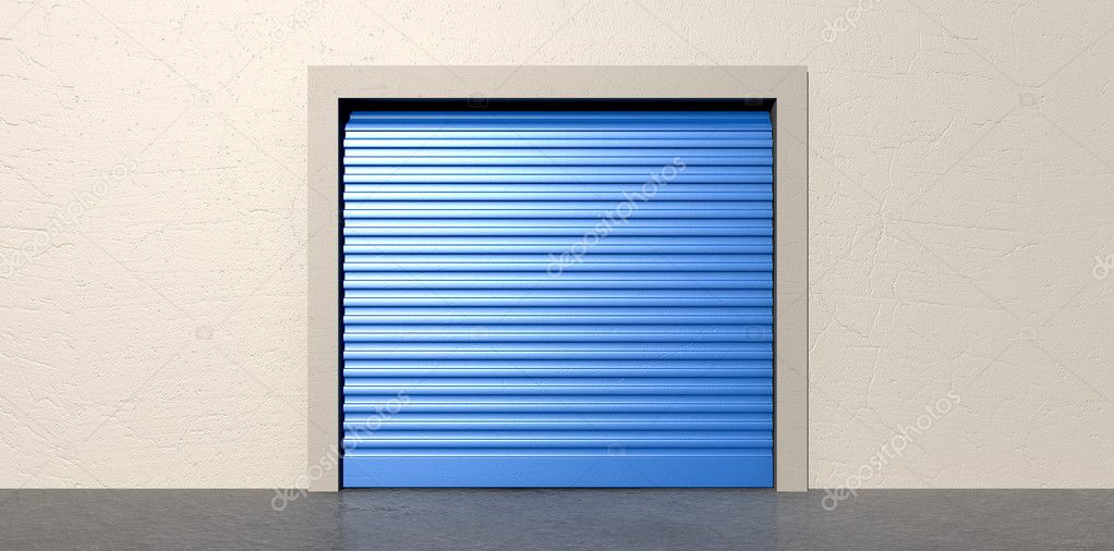 Storage Door and Wall Closed Stock Photo by ©albund 33036191