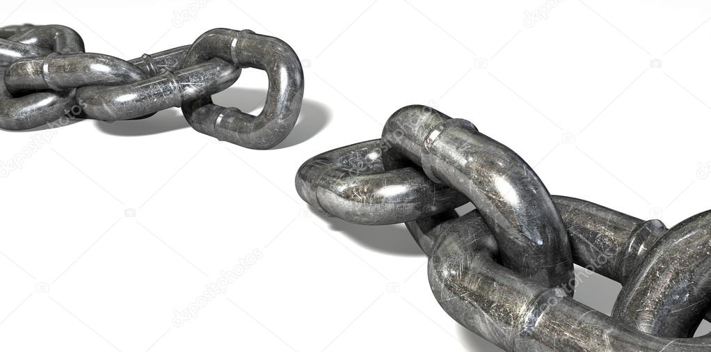 Chain Missing Link Apart Stock Photo by ©albund 33761641
