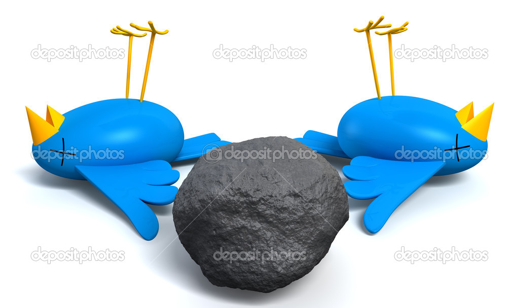 Kill Two Birds With One Stone — Stock Photo © albund #44337949