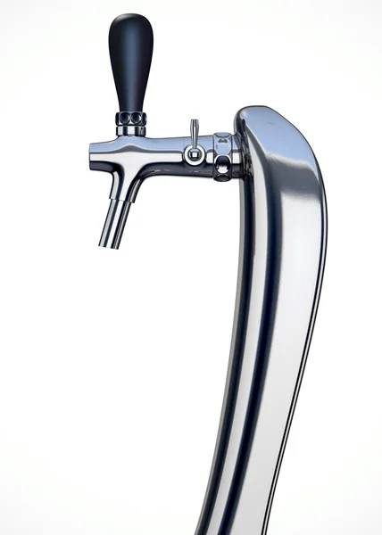 Beer Tap Dual Isolated — Stock Photo © albund #90827594