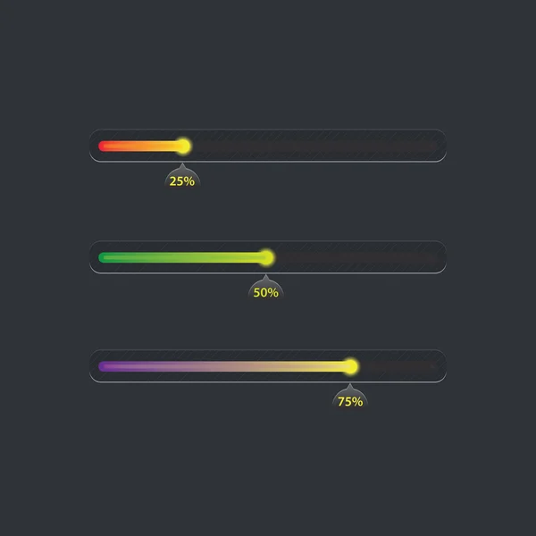 Different color vector cute progress bars Stock Vector Image by ...