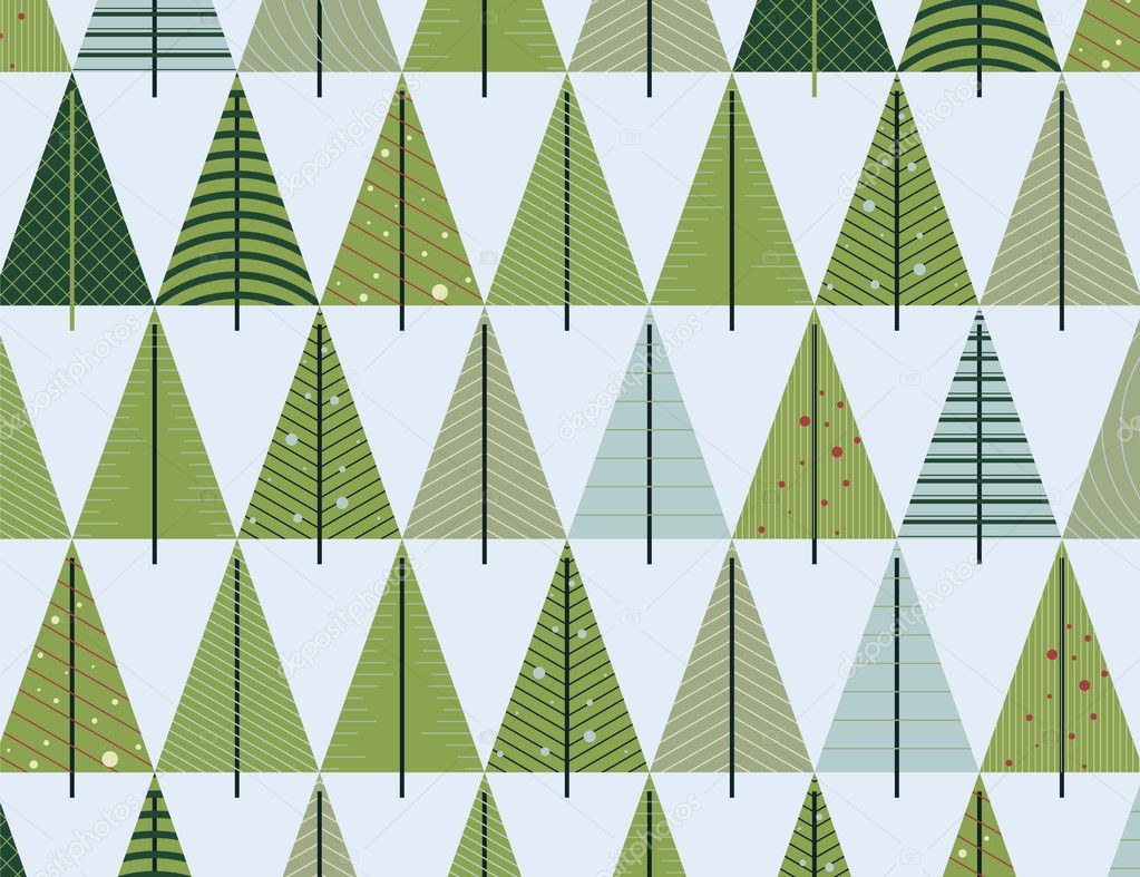 Christmas Vintage Background With Tree. Retro Christmas Tree Stock ...