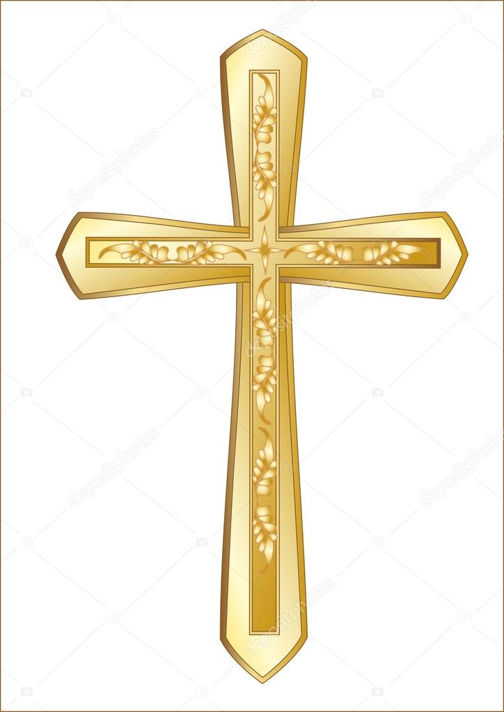 Cruz cristã — Vetor de Stock © arkela #14940581