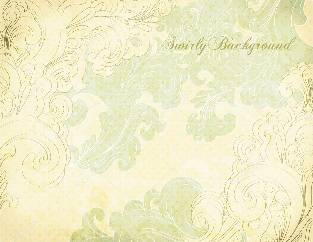 Vintage Swirly Background Stock Vector Image by ©LanaN. #27317767