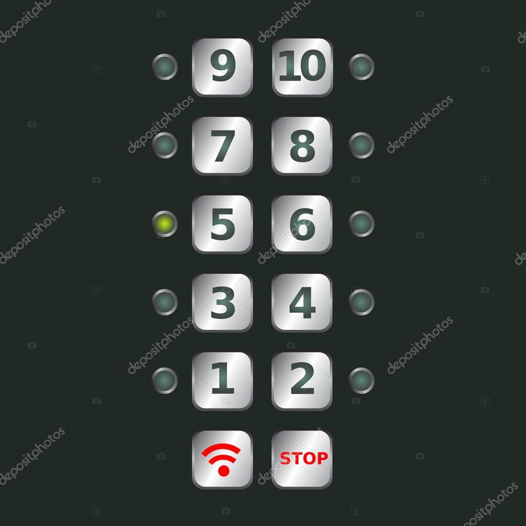 Elevator buttons Stock Vector Image by ©elyomys #28727055 Elevator buttons Stock Vector Image by ©elyomys #28727055