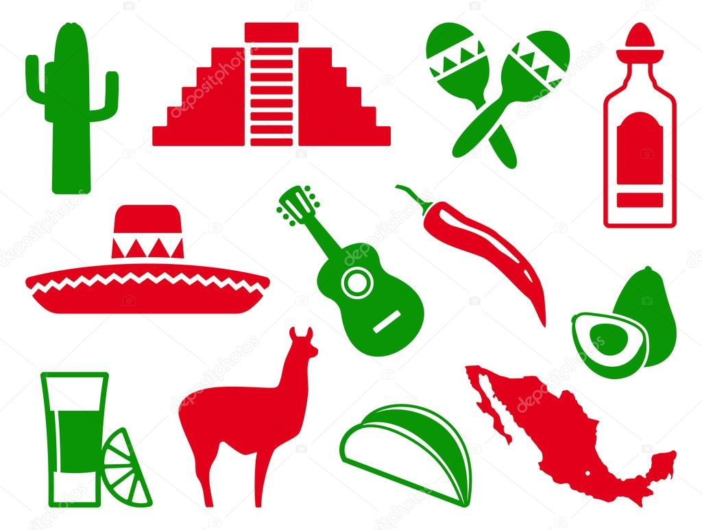 Mexican icon set Stock Vector Image by ©Klava #13465541