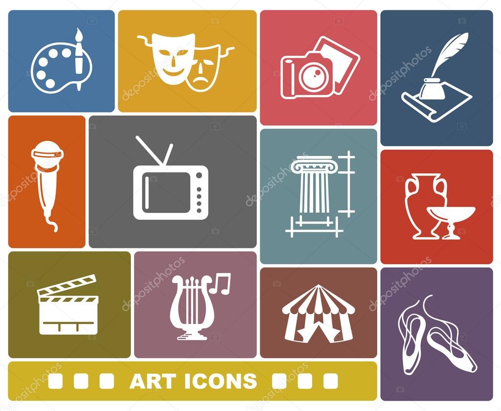 Art icons — Stock Vector © Klava #23076746