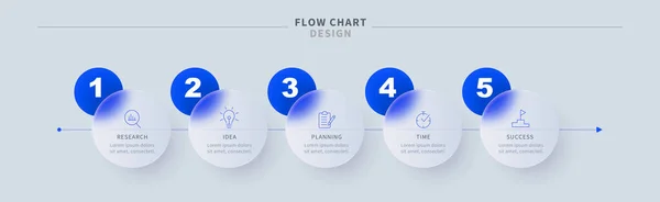 Business Timeline Flow Chart Infographic Template Date Labels Minimal ...