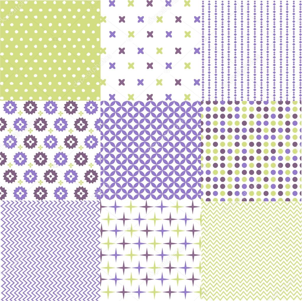 Seamless patterns with fabric texture Stock Vector Image by ©lemony ...