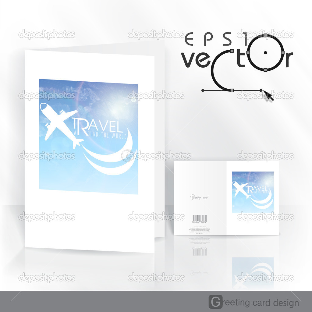 Greeting Card Design, Template Stock Vector Image by ©HelenStock #51513777