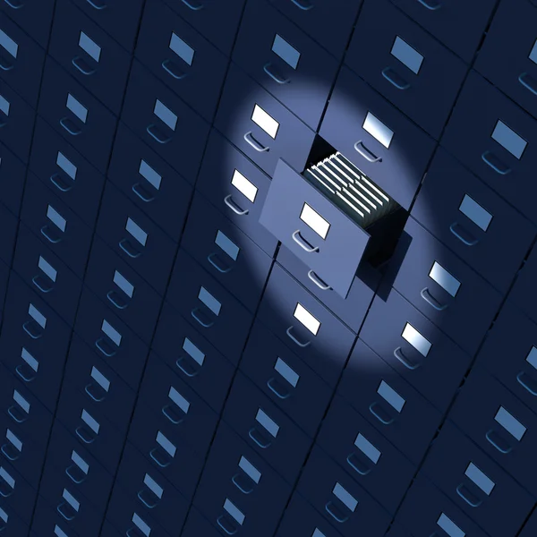 Extensive array of file cabinets - Stock Image - Everypixel