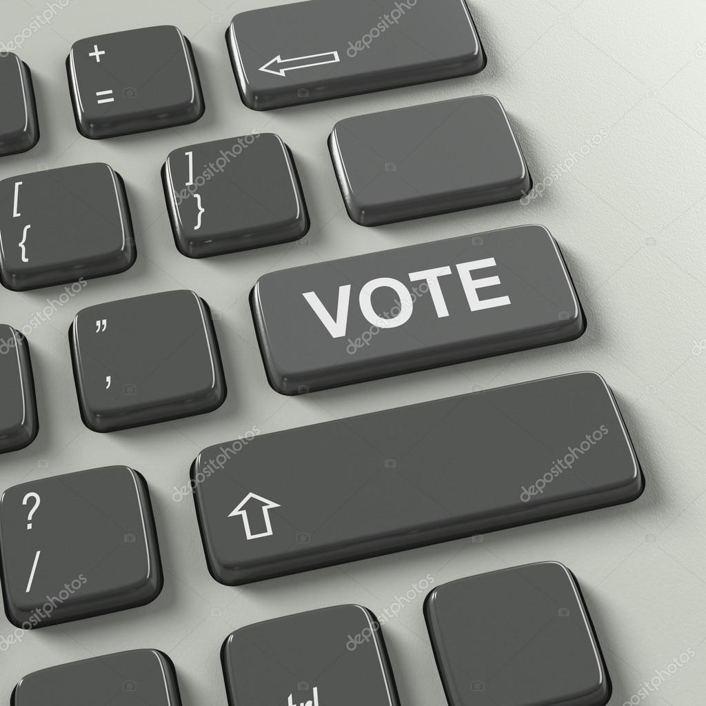Keyboard with Vote concept text — Stock Photo © billdayoneDP #25030391