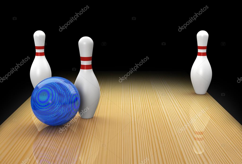 Ten pin bowling split or spare called Christmas Tree Stock Photo by ...