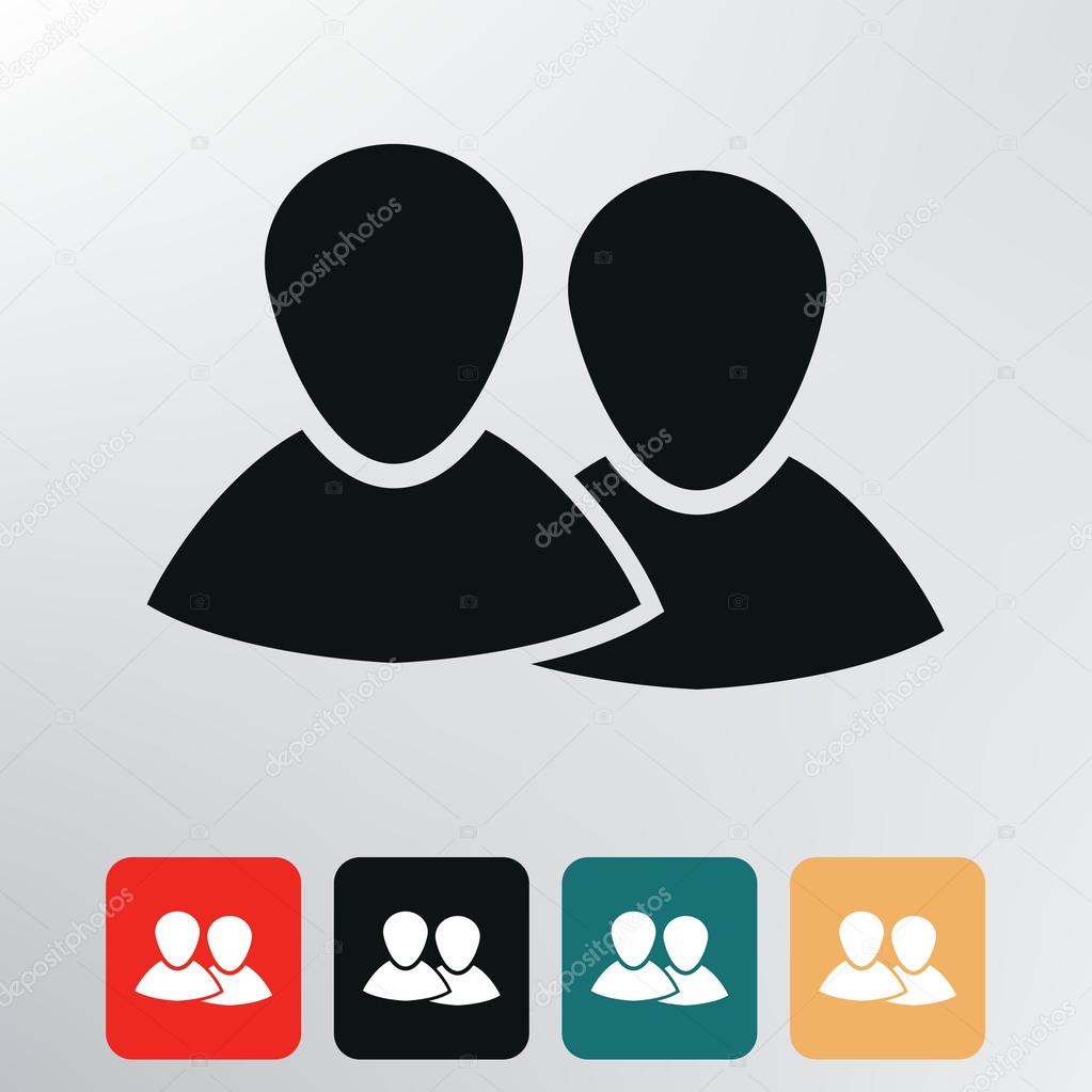 Two people icon. Stock Vector Image by ©Kreyster #47318459