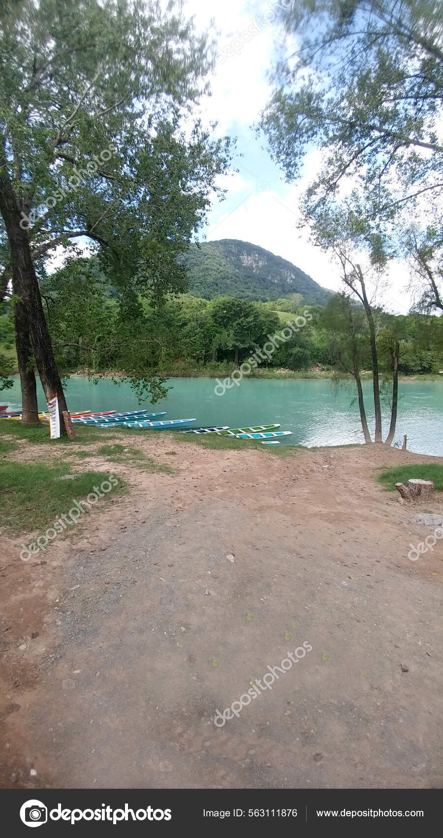 Pier Colored Boats Row Walk River Tamul Waterfall Aquismn Magical ...