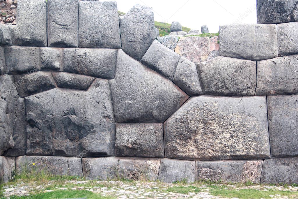 Los edificios en Machu Picchu, Perú construidos con bloques de granito ...