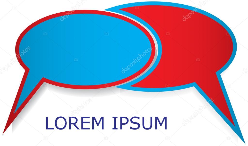 Two speach bubbles Stock Vector Image by ©orelphoto2 #37644023