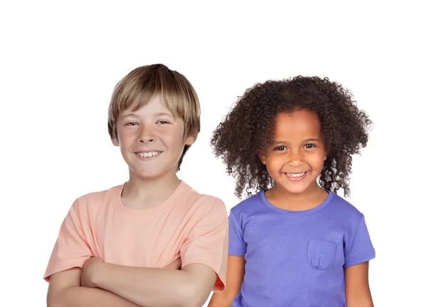 Two children smiling — Stock Photo © Gelpi #9628570