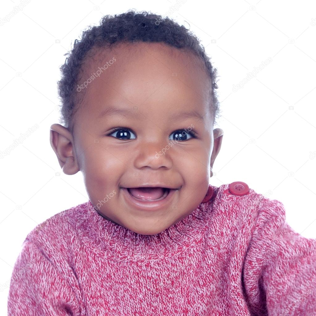 Adorable african baby smiling — Stock Photo © Gelpi #35670297