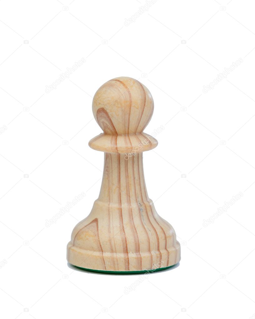 Le pion. pièce d'échecs en bois — Photographie Gelpi © #42407883