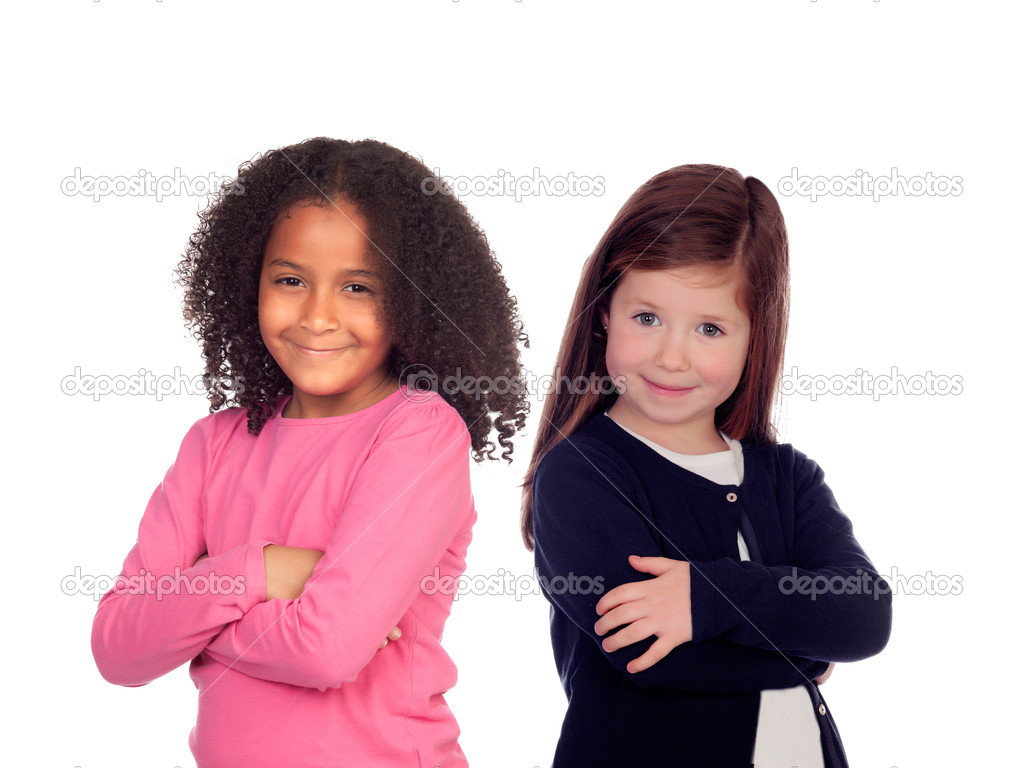 Two differents beautiful girl Stock Photo by ©Gelpi 46400595
