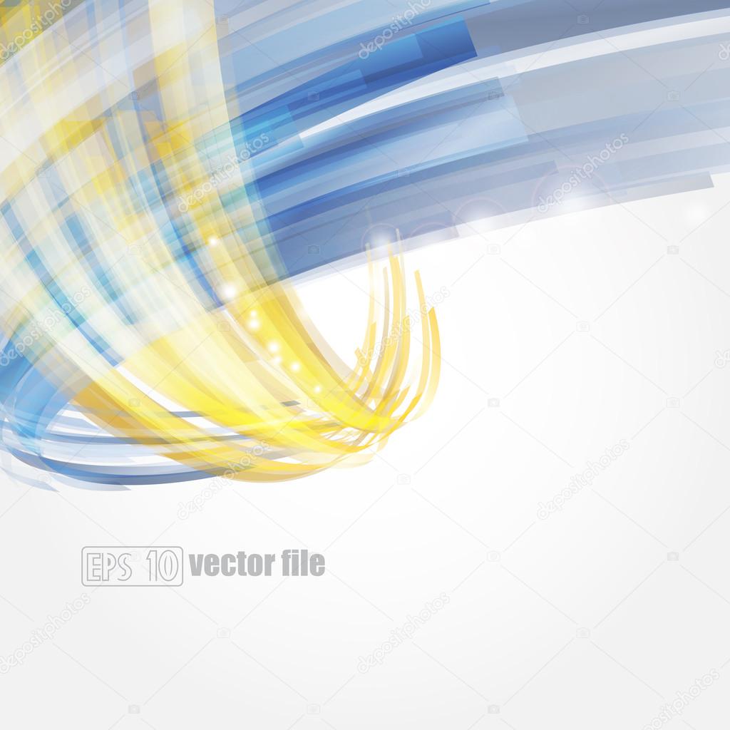 Abstract bright blue and gold background Vector Stock Vector Image by ...
