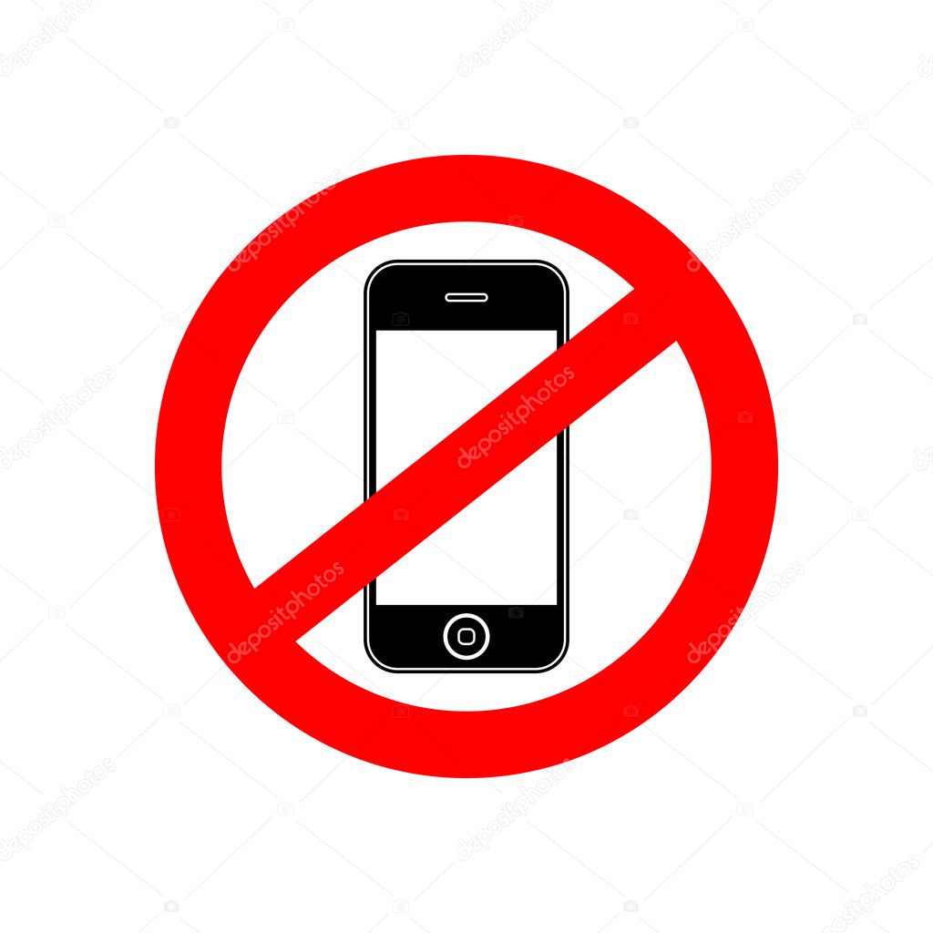 No phone vector sign — Stock Vector © JMcreation #19714173