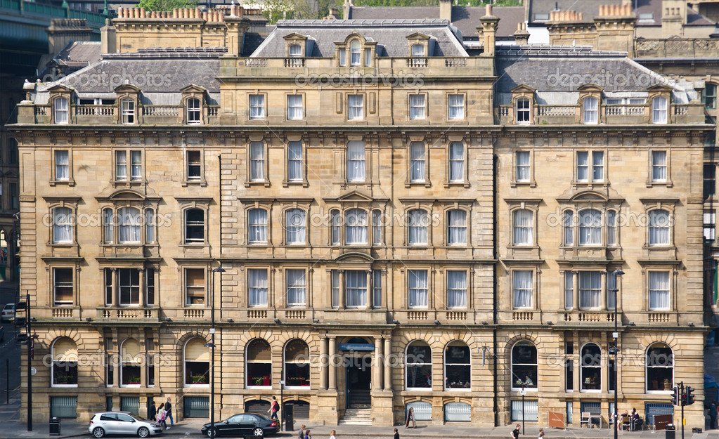 Neoclassical architecture in the centre of Newcastle, England — Stock ...