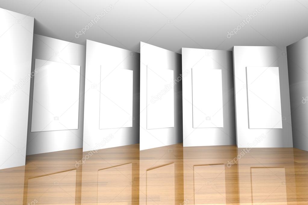 White gallery room — Stock Photo © sumetho #19552611