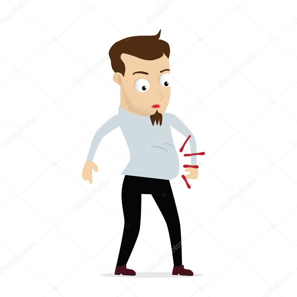 Hombre panzón — Vector de stock #27626019 — Depositphotos