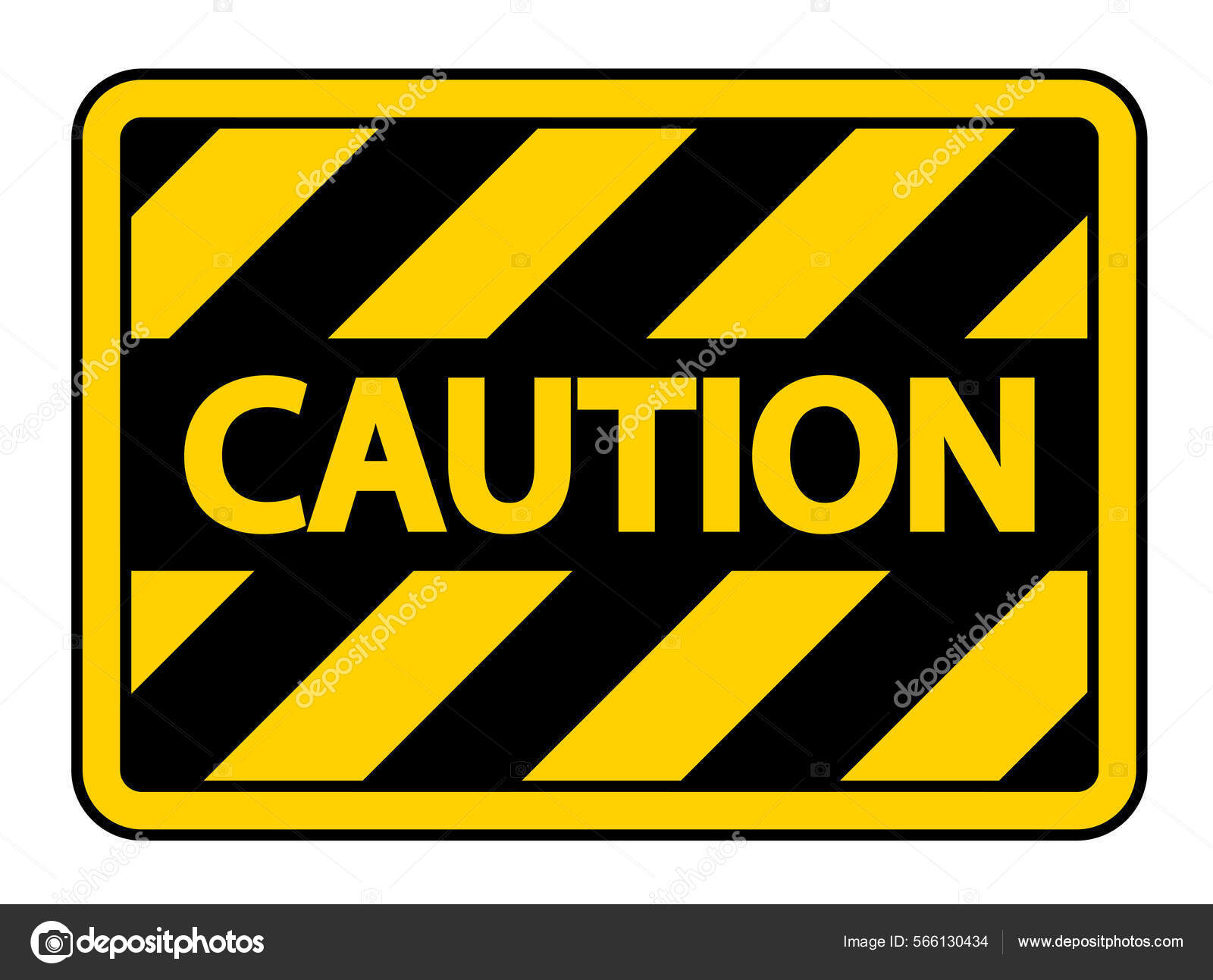 Caution Sign White Background Stock Vector by ©khonkangrua 566130434
