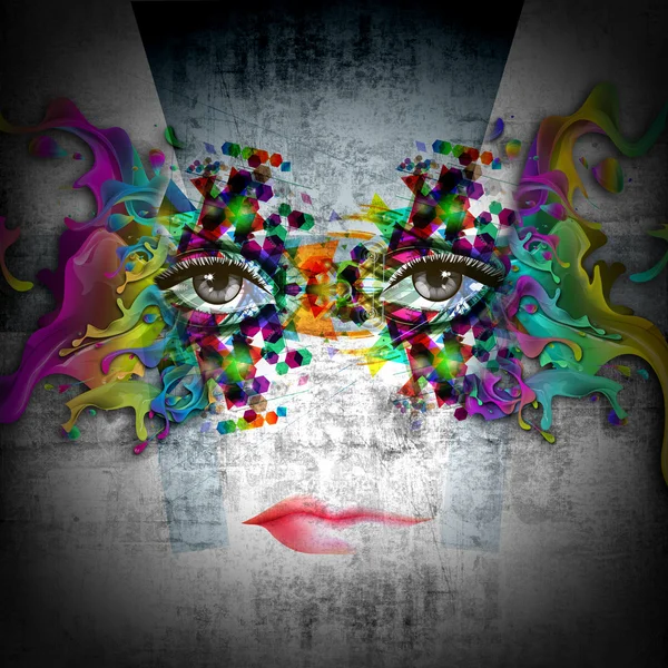 Abstract woman illustration - Stock Image - Everypixel