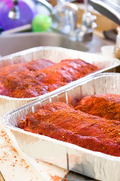 Baby back ribs — Stock Photo © Scruggelgreen #43160081