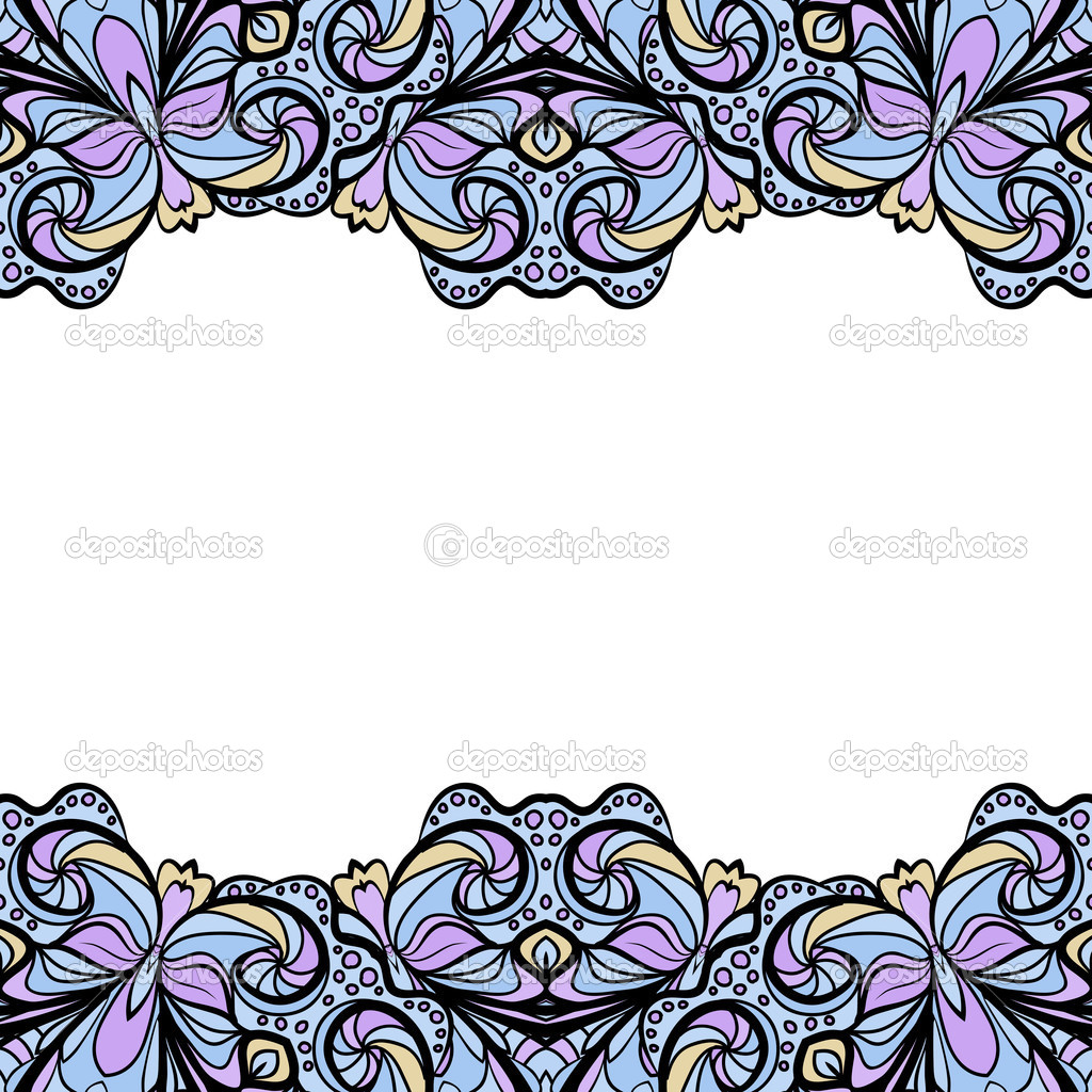 Blue-violet borders Stock Vector Image by ©shoshina #22758922