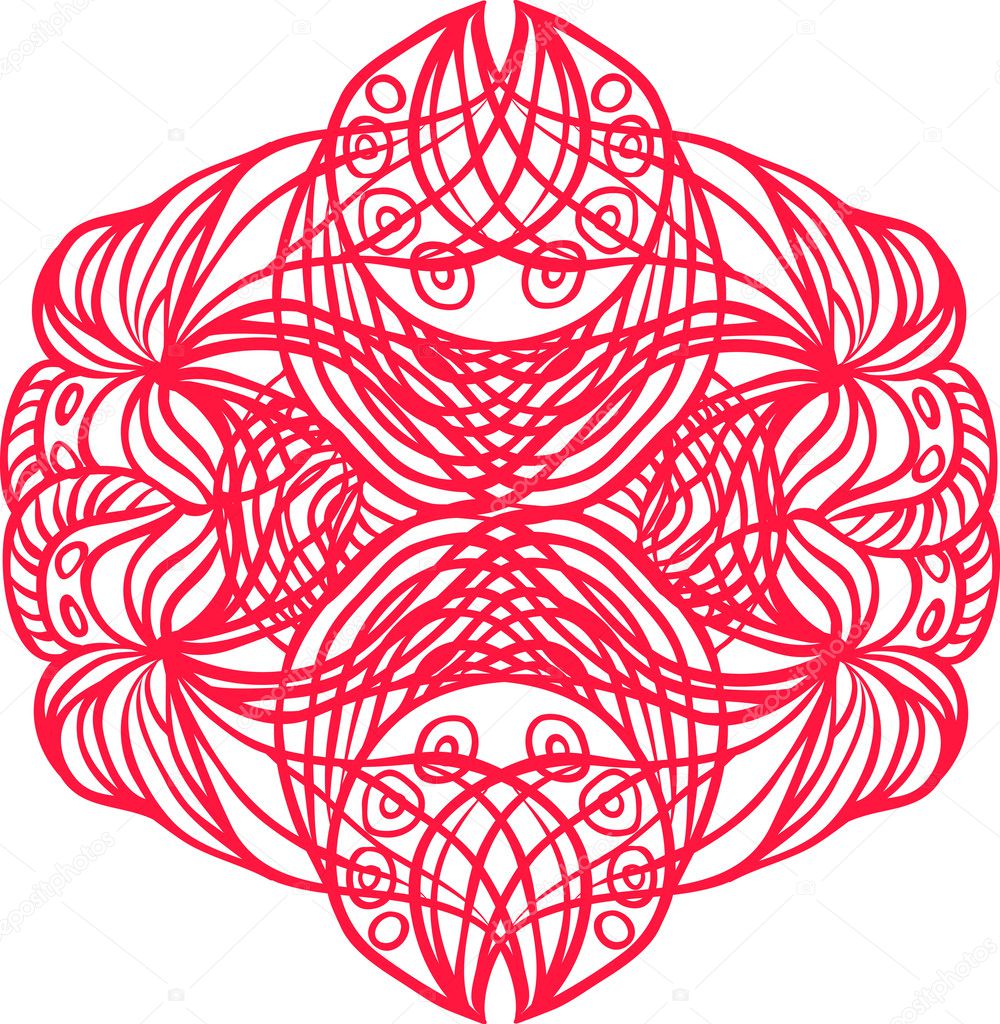Red tangle pattern Stock Vector Image by ©shoshina #27696169