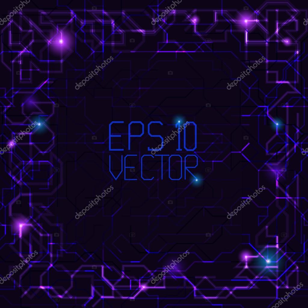 Abstract technological frame Stock Vector Image by ©shoshina #33929379