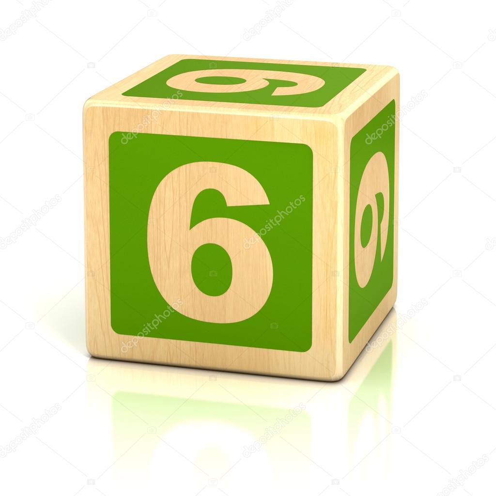 fuente número seis 6 bloques de madera 2022