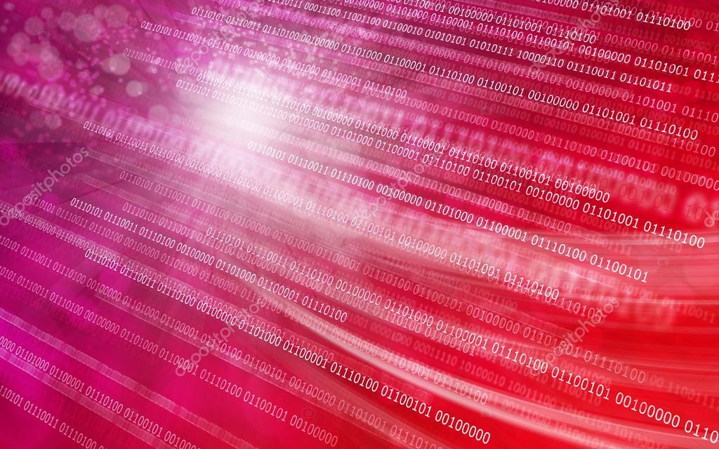 Red background binary code zero & one Stock Photo by ©seewhatmitchsee ...