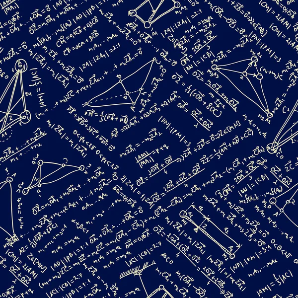Seamless background with math formulas. EPS 8 — Stock Vector ...